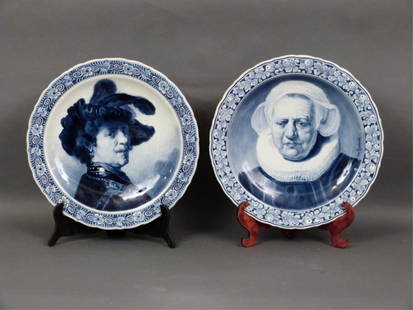 Delft Rembrandt Portrait Plate