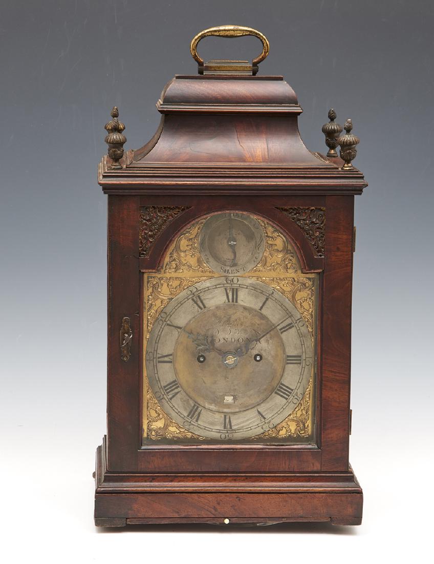 English bracket clock, Tricker London, double fusee