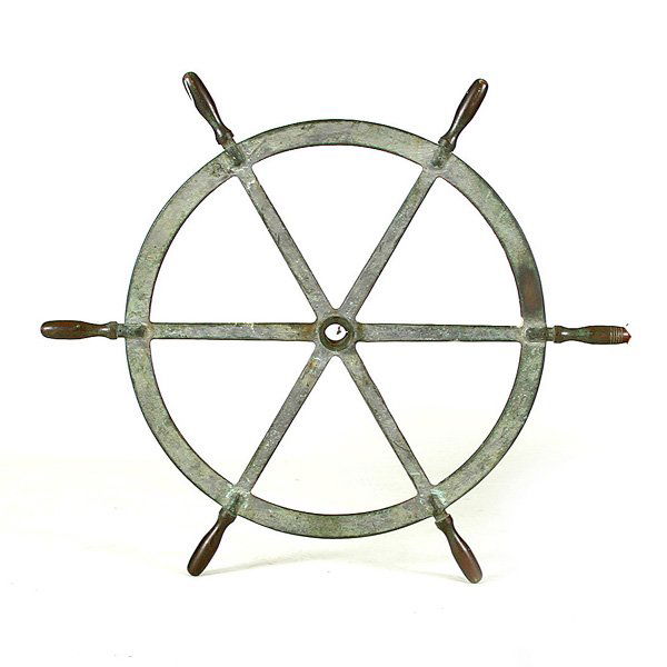 114: Bronze Ship's Wheel