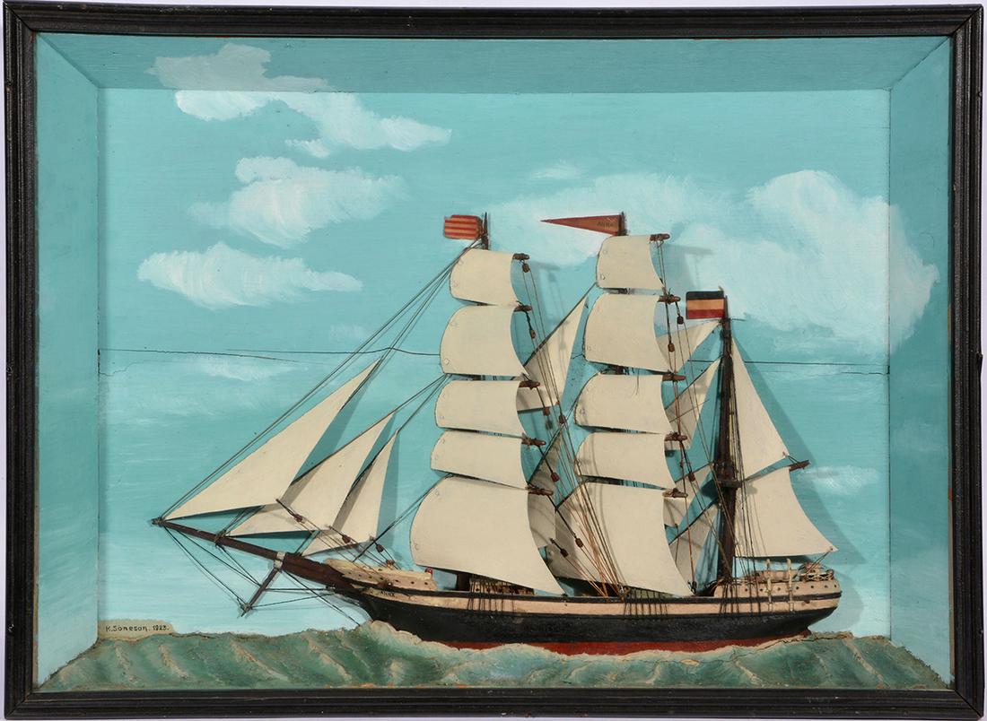 Shadowbox Ship Model of the Schooner "Anna" - Oct 19, 2019 | San Rafael ...