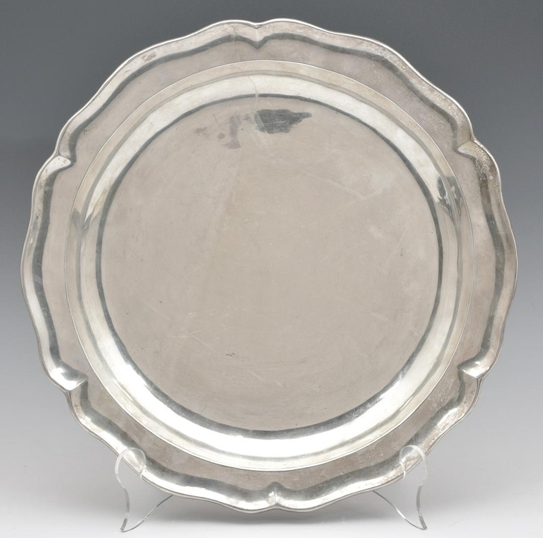 Silver Charger Marked "900 Plata Fina Chile", 15" Dia