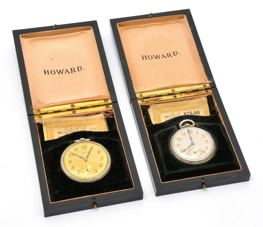 (2) E. Howard Pocket Watches, "keystone Extra"