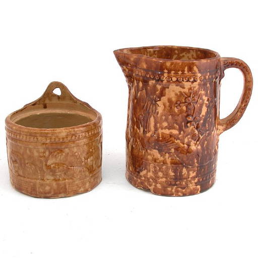 Bennington Pottery Pitcher & Salt Crock
