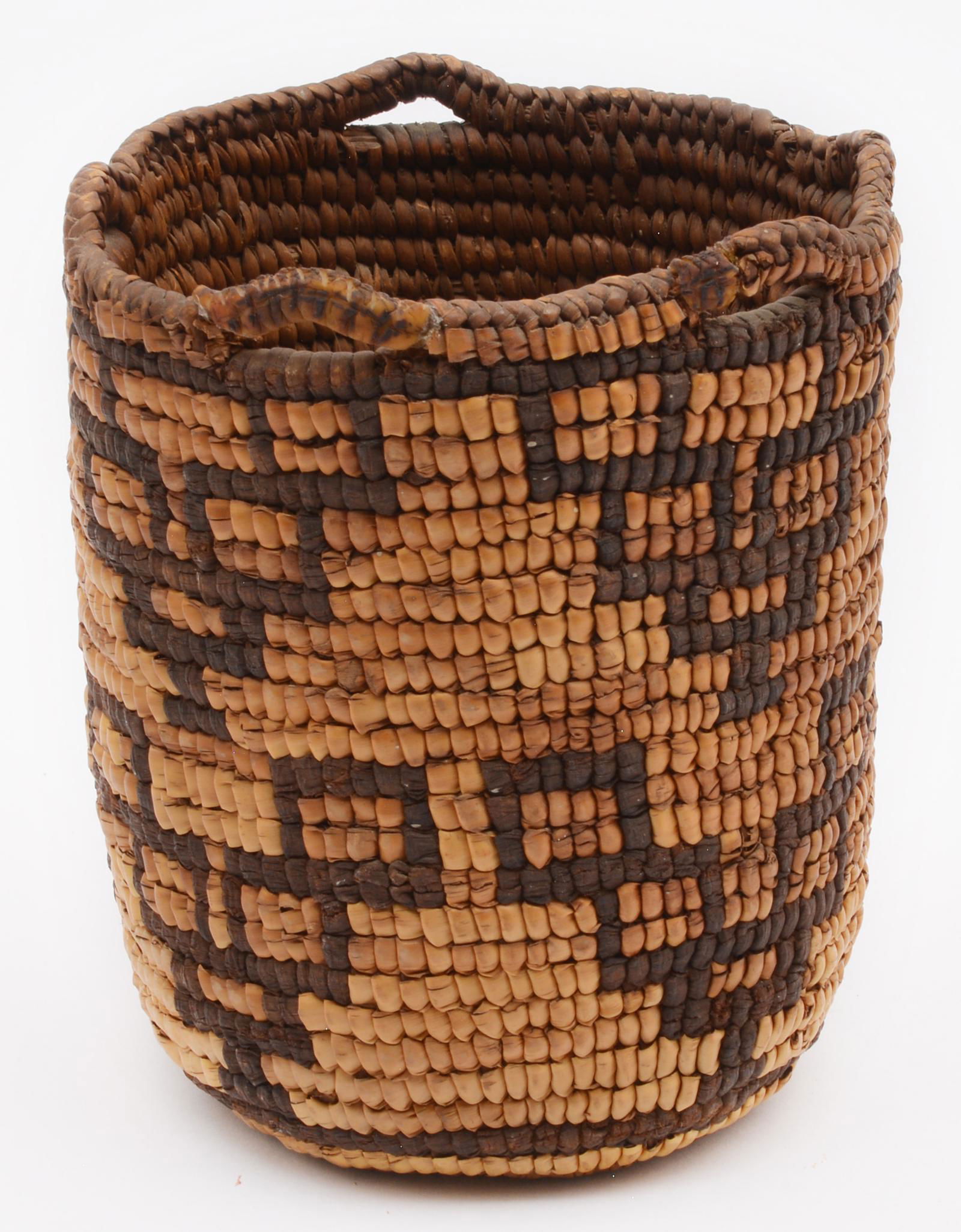 Klickitat Native American Column Basket