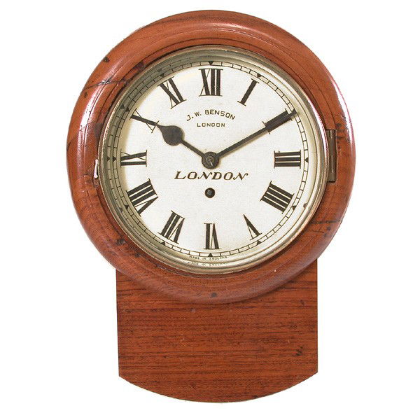 36: JW Benson Wall Clock, Fusee Movement