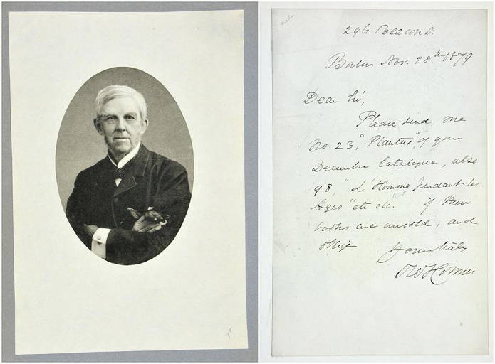 Oliver Wendell Holmes Handwritten Letter With Signature