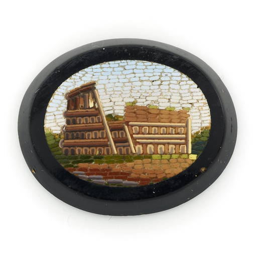 Micro Mosaic Depicting The Roman Colisseum