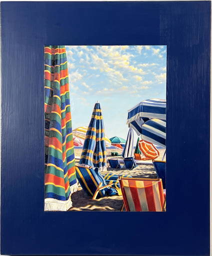 D.j. Hall, "labor Day Evening" 1998, Oil/panel