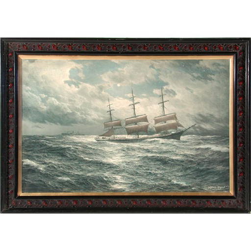 Schnars Alquist Print, Ship Scene
