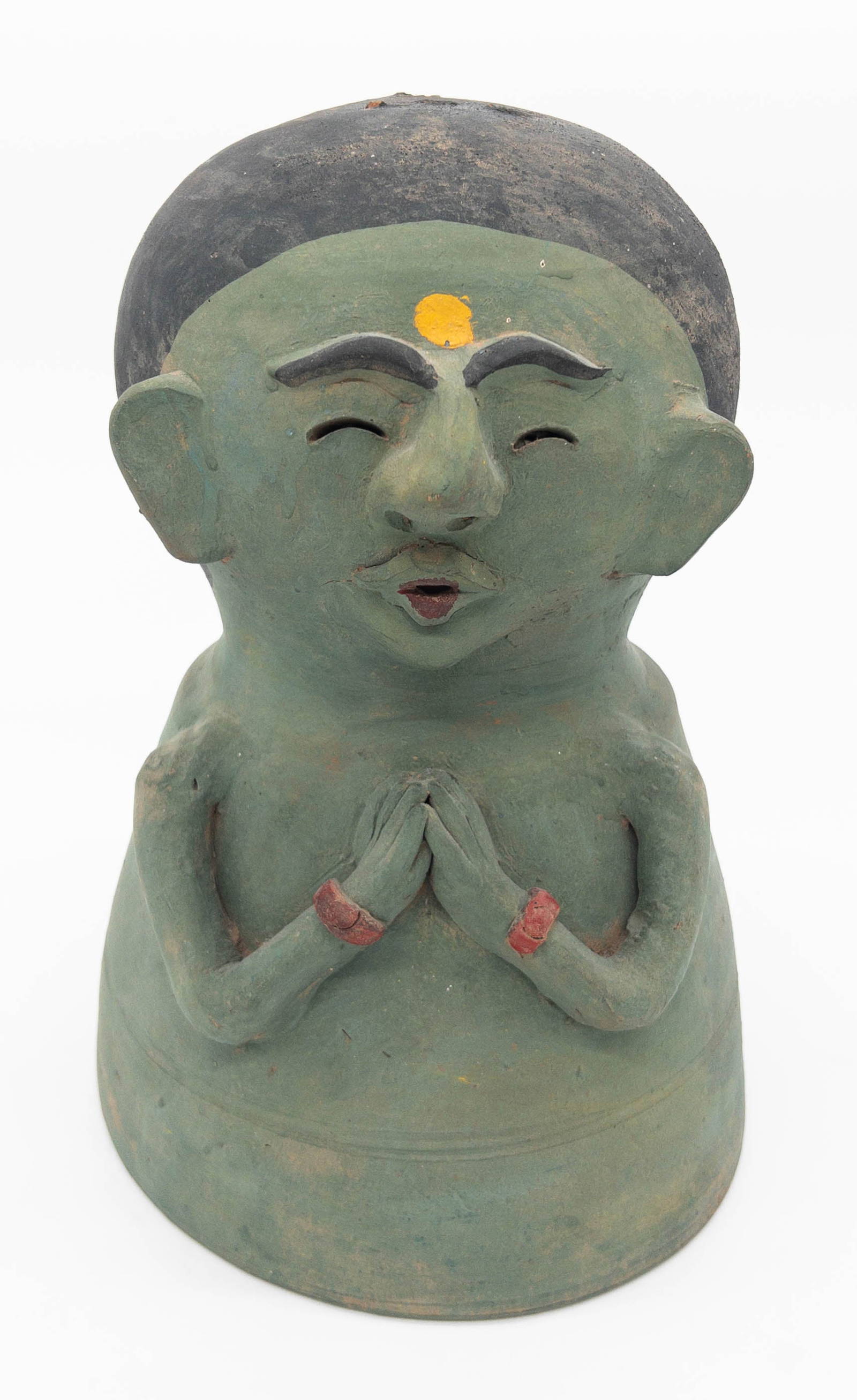 Folkloric Jizo Pottery Figure, Indonesia Auction