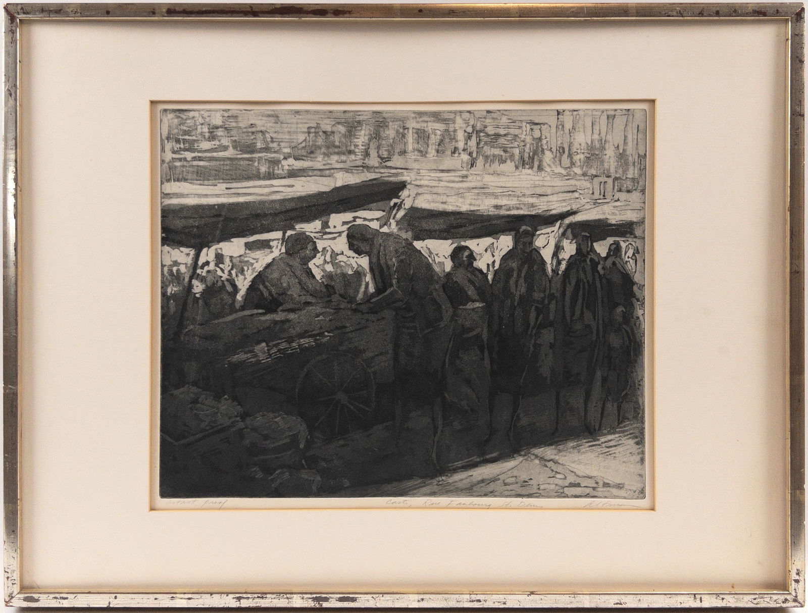 Harold Altman, Cart, Rue Faubourg St. Denis Etching - Jun 28, 2025 ...