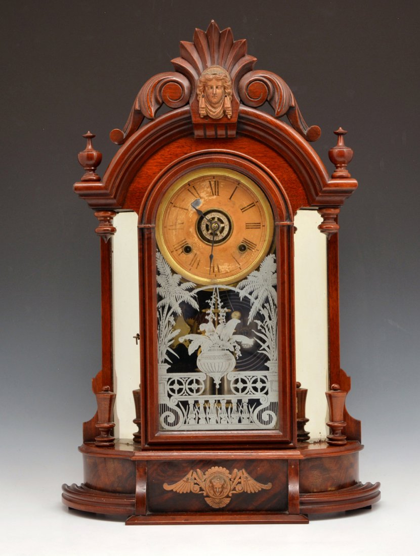 Ansonia Triumph Walnut Mantle Clock