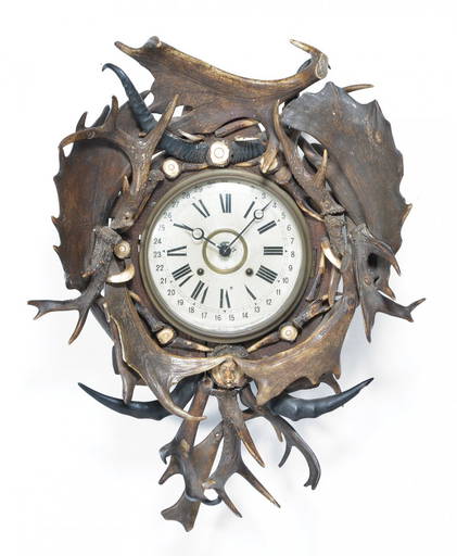 Antler Framed Clock