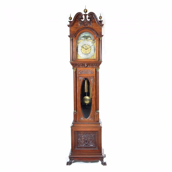 J. C. Jennens & Son, London tall clock 9' 1/2"t