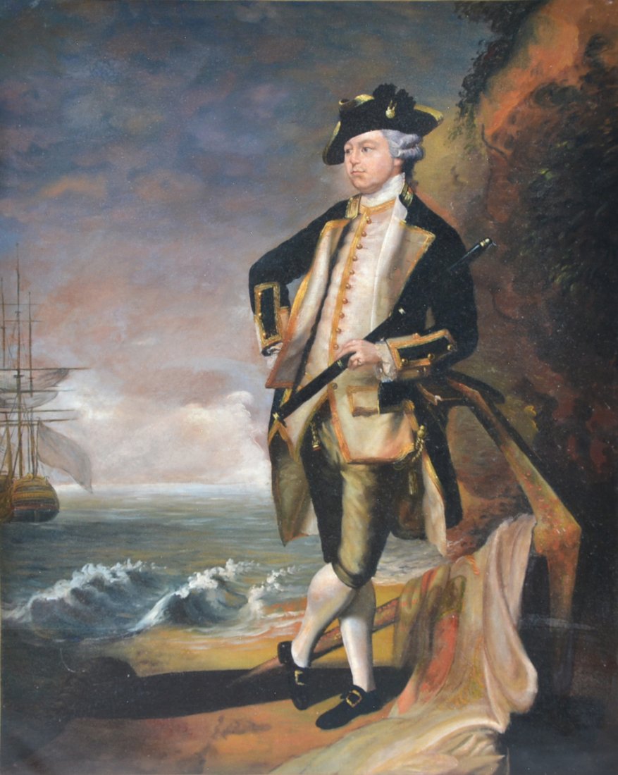 Portrait Captain Horatio Nelson, English School, O/C