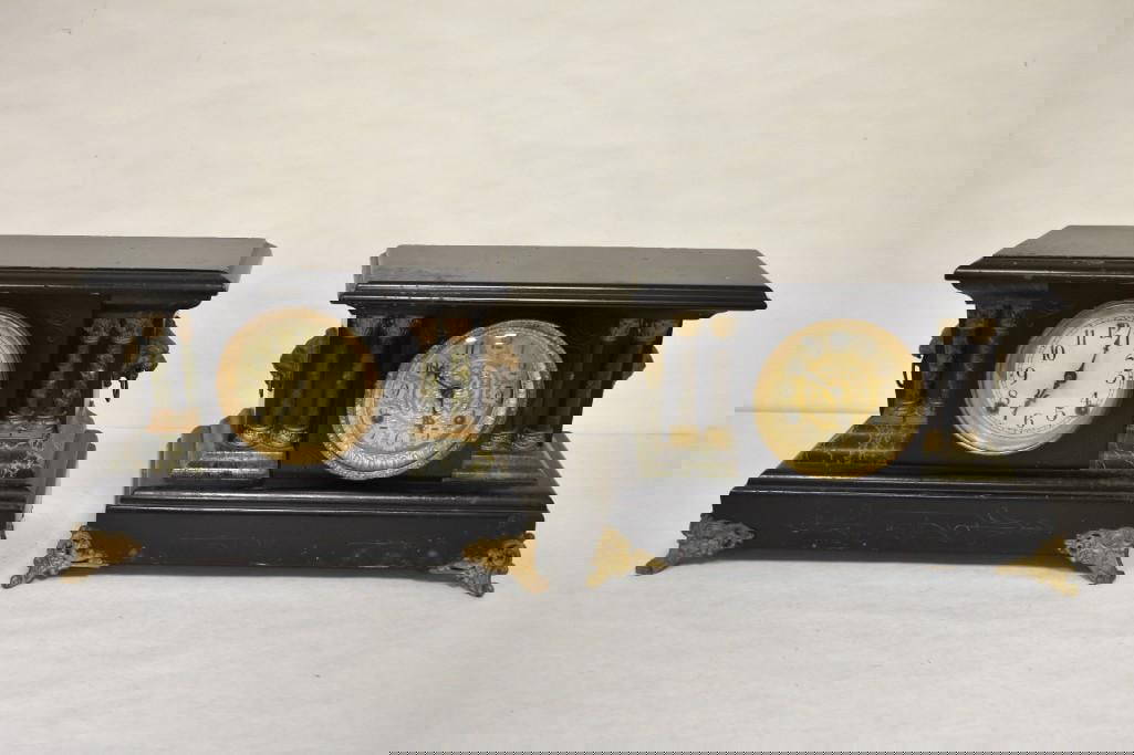 Set Of 2 Antique Mantle Clocks By Lexington Auction