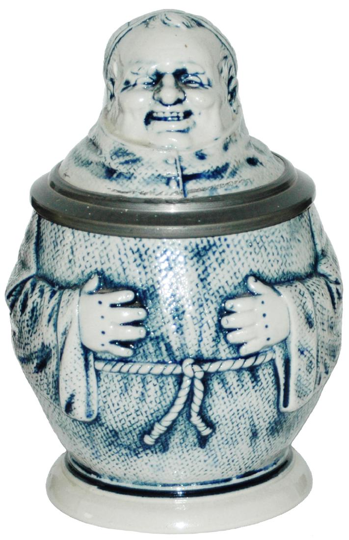 Stoneware Wick Werk Monk Character Stein