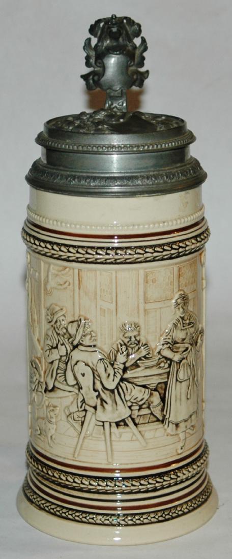 Pottery Marzi & Remy Stein w Fancy Pewter Lid