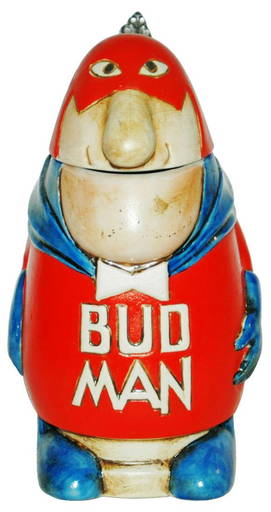 Older Version Budman Budweiser Character Stein
