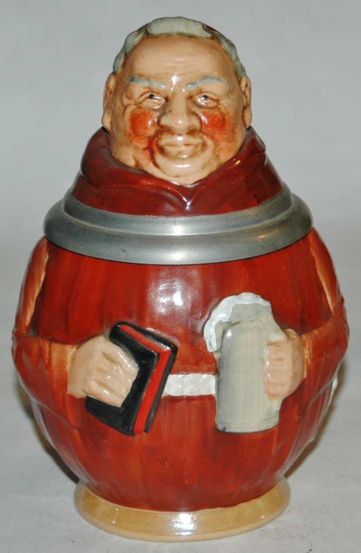 Monk character stein 1/2L with bible - Feb 22, 2020 | Fox Auctions in CA