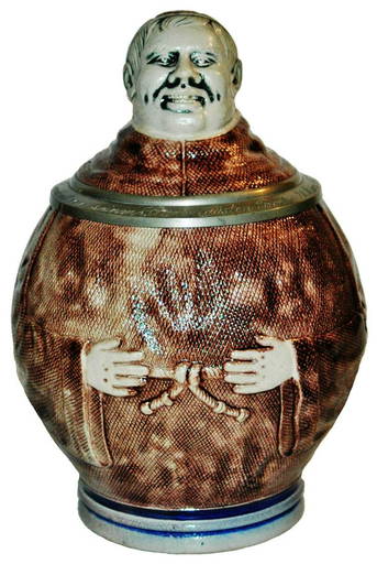 2L Unusual Large Stoneware Monk Stein - Jun 06, 2021 | Fox Auctions in MD