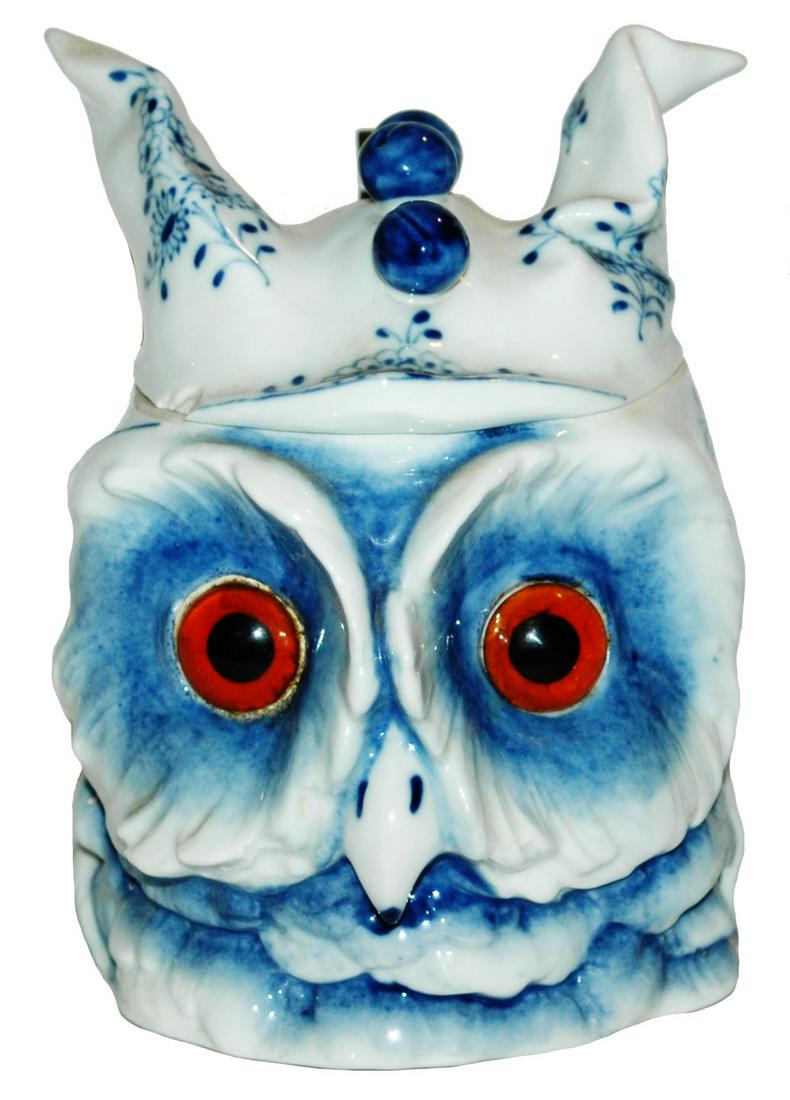 For Auction: Rare Blue Owl Schierholz Character Stein (#0325) on Jun 06 ...