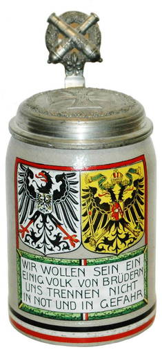 Prussian & Austrian Eagle Shields Stein