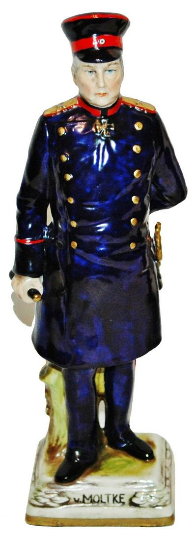 Meissen Porcelain Von Moltke In Uniform Figure Auction