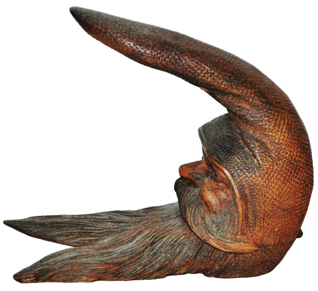 Unusual Black Forest Carved Dwarf Nutcracker Auction