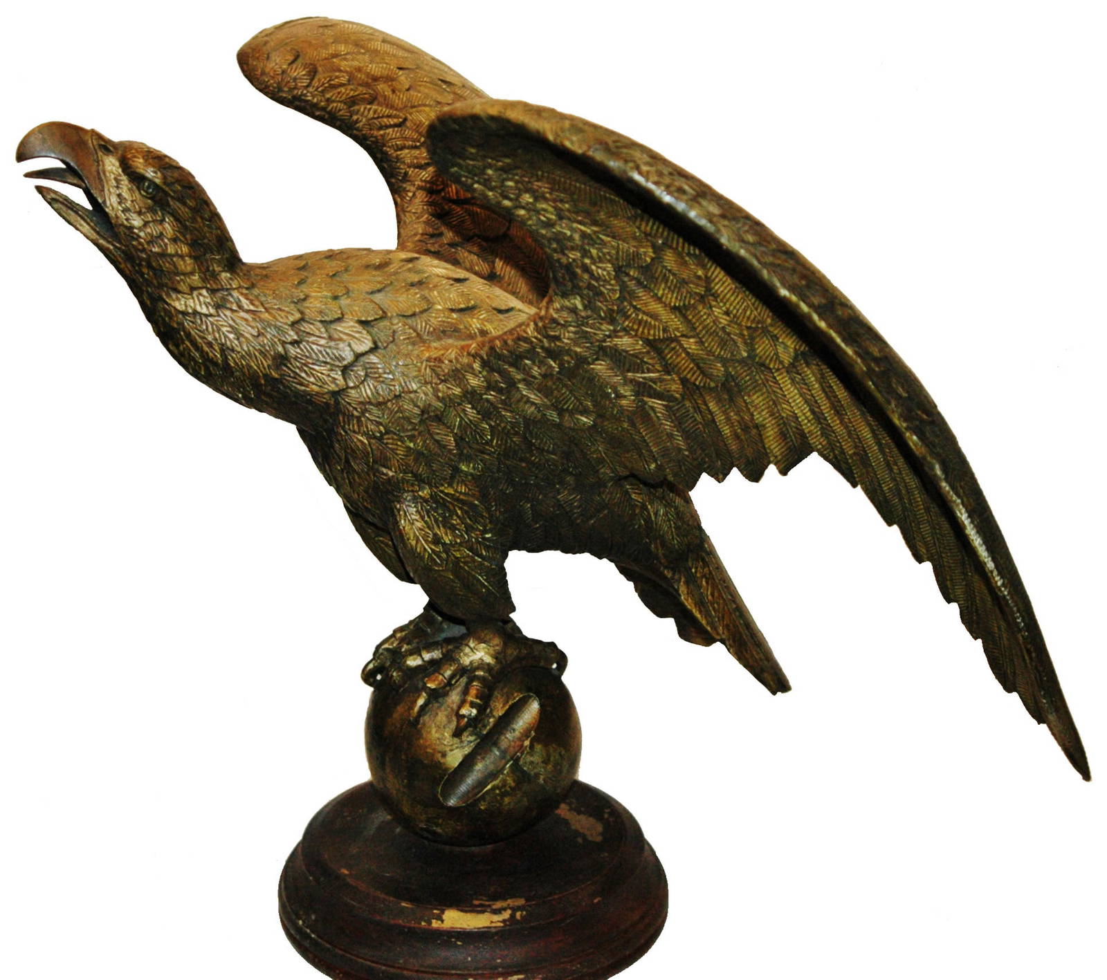 Carved Riverboat Pilot House Eagle C.1850 Auction