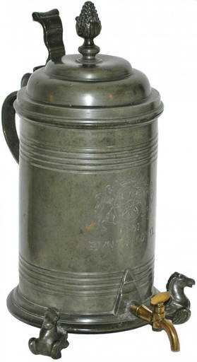Rare 18" Baker's Guild Flagon Dated 1737 Stein