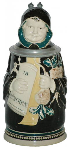 Figural Munich Child Character Stein