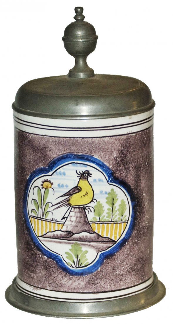 Hannover Munden Faience Stein Circa 1790 Bird
