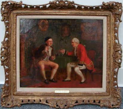 William Bennett Oil Painting Ca 1825 Pinch Snuff