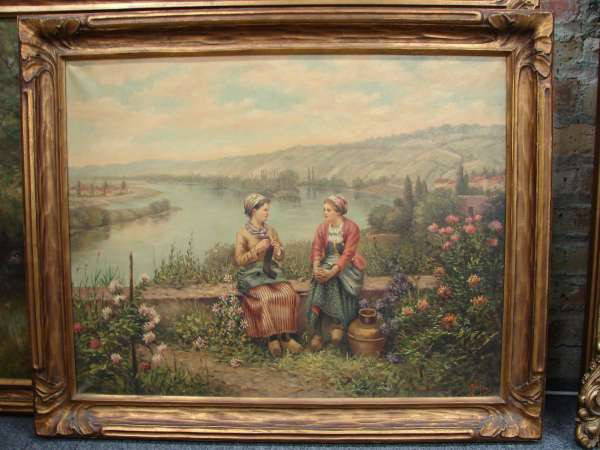 Nic Lenz Oil Canvas Country Scene