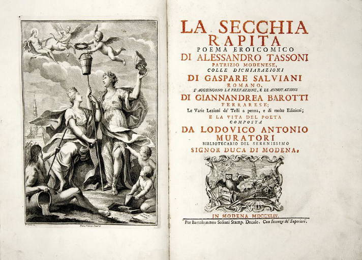 Tassoni, La Secchia Rapita. Poema Eroico... C
