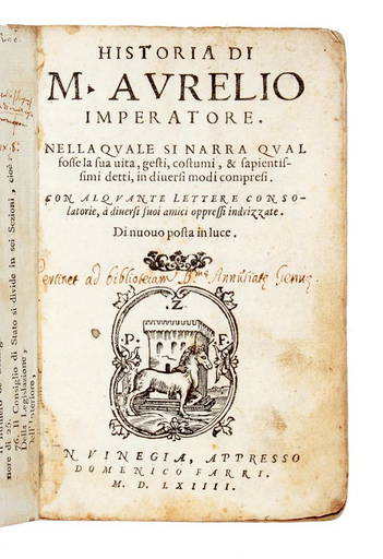 Guevara, Historia Di M. Aurelio Imperatore