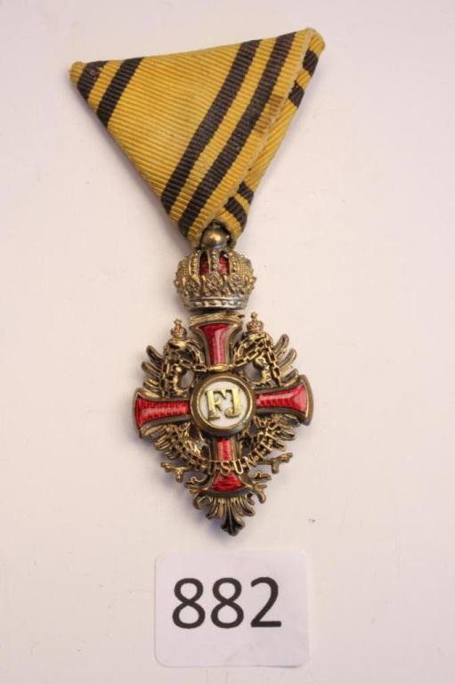 882: WWI- Austrian Military Cross Merit Medal, 1849