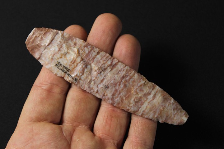Alibates Flint Blade - Texas - Feb 10, 2018 | Arrowhead Museum in MO