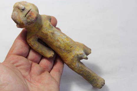 Early 20th C. Native American Yuma Clay Doll