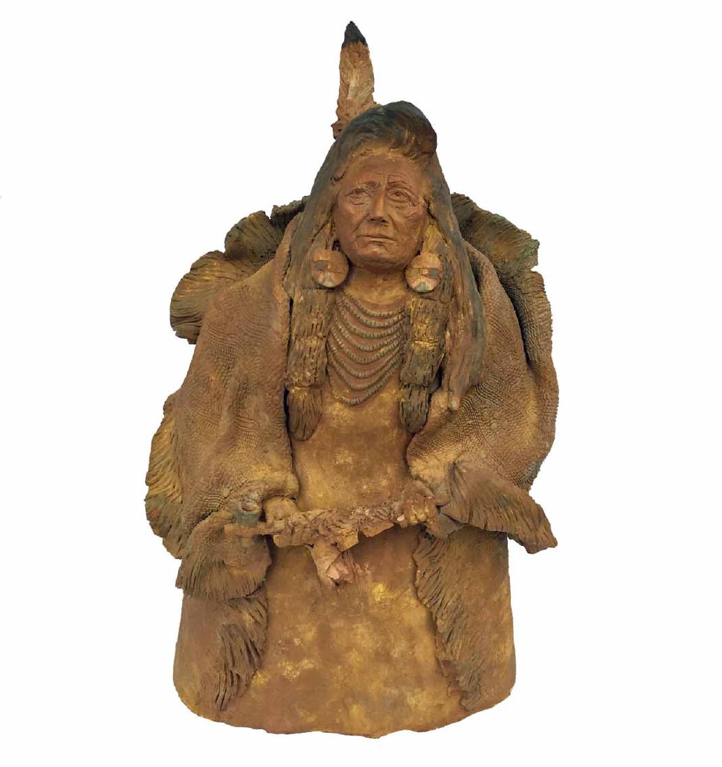 Almazetta Casey Native American Terra Cotta Sculpture