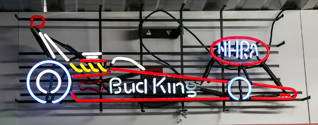 NHRA Bud King Neon Sign