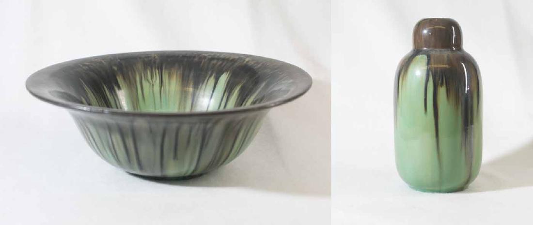 Fulper Bowl And Vase