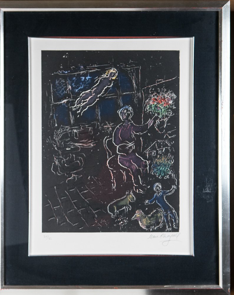 Marc Chagall Alattier De Nuit (The Studio at Night)