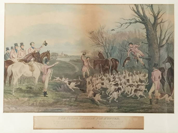 The Young English Fox Hunter Lithograph