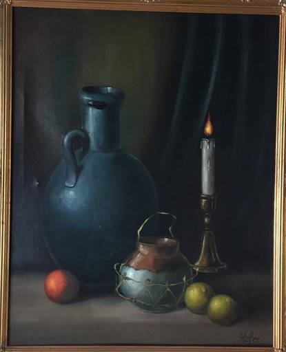 German Still Life Oil Painting Hofer