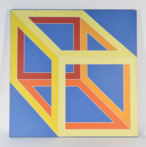 Joseph Rapp Op Art O/c Painting