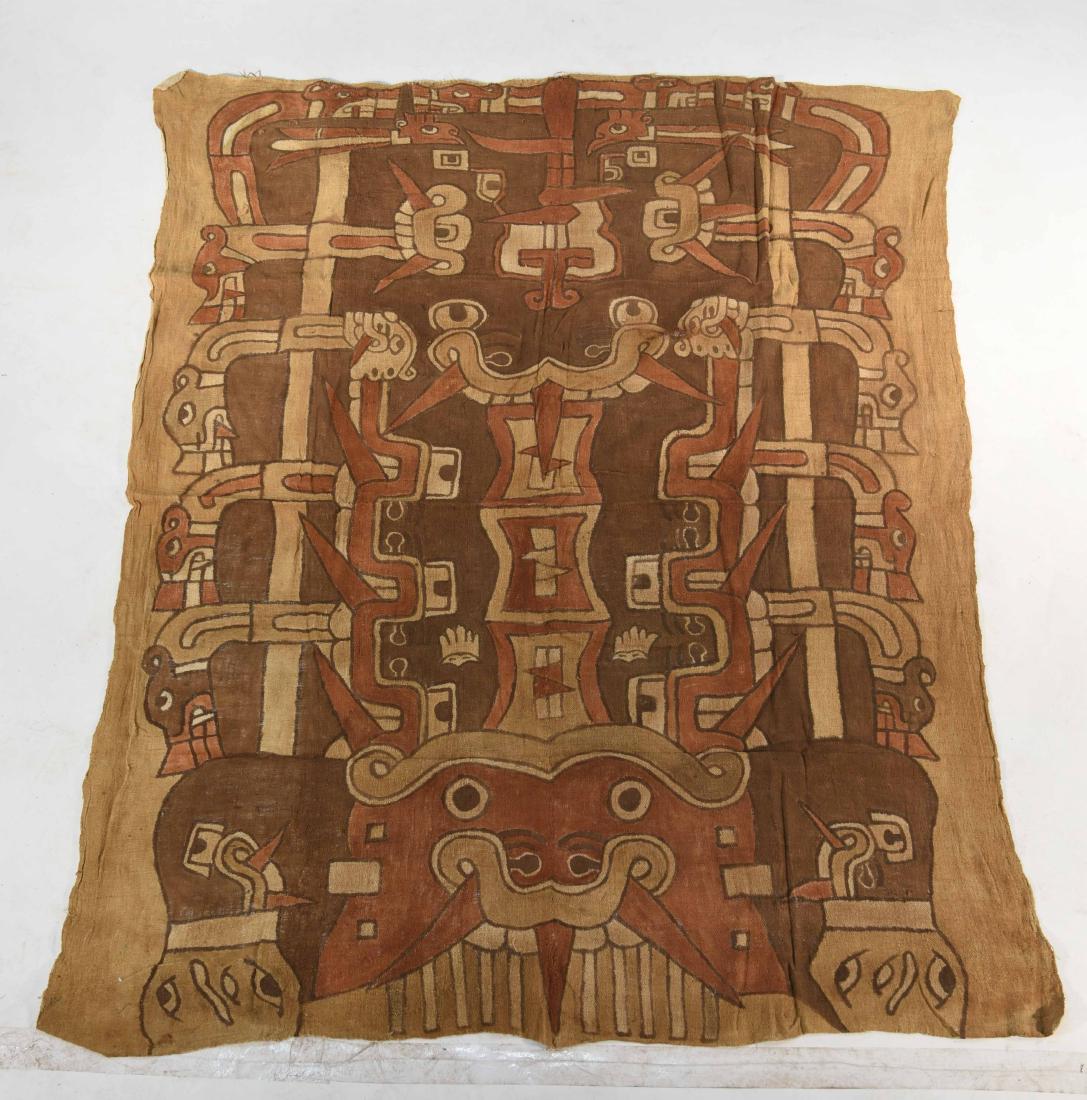 Ica Painted Textile Panel