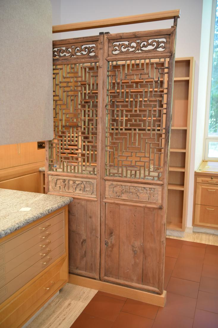 Two Carved Chinese Panels