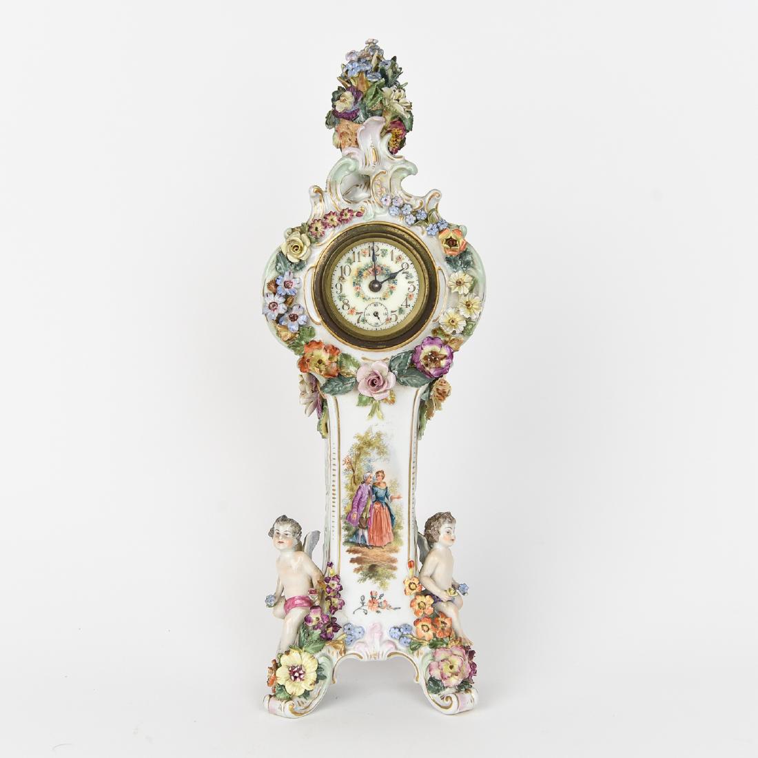 DRESDEN PORCELAIN CLOCK